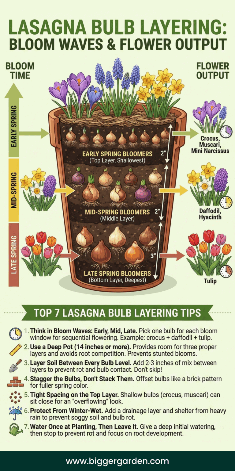 How To Layer Spring Bulbs For Succession Planting: Lasagna
