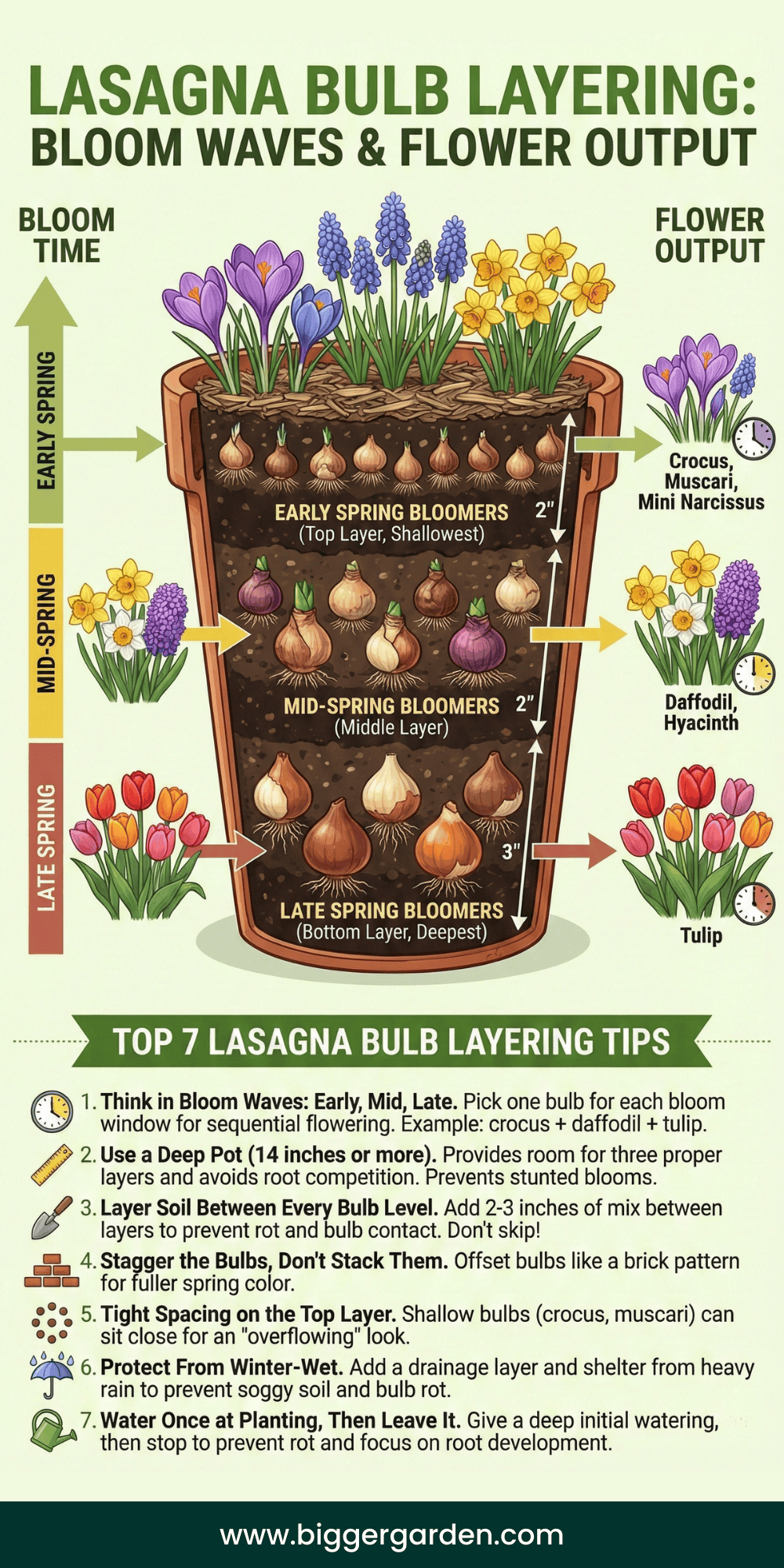 How To Layer Spring Bulbs For Succession Planting: Lasagna