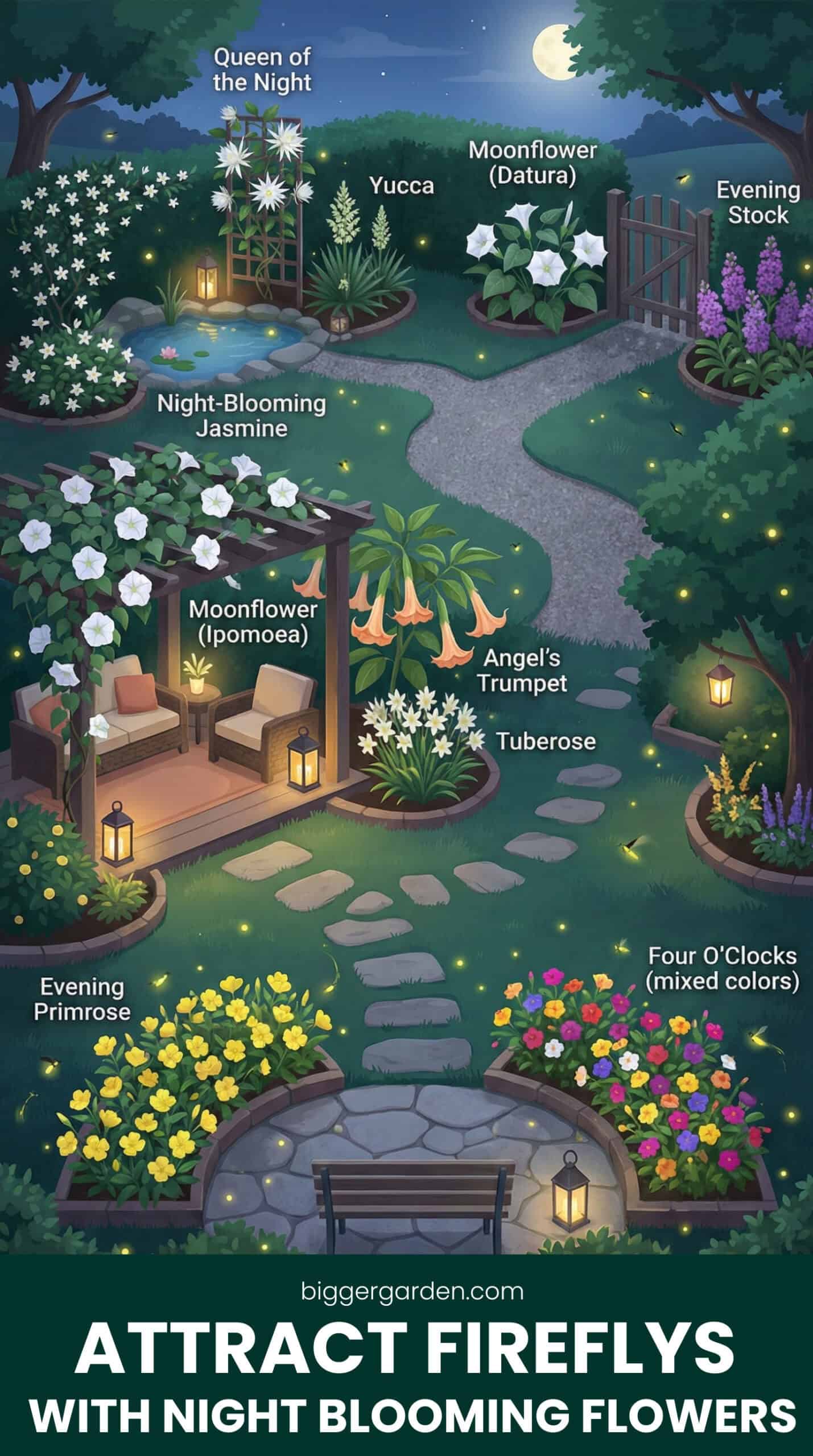 10 Night-Blooming Flowers to Attract Fireflies