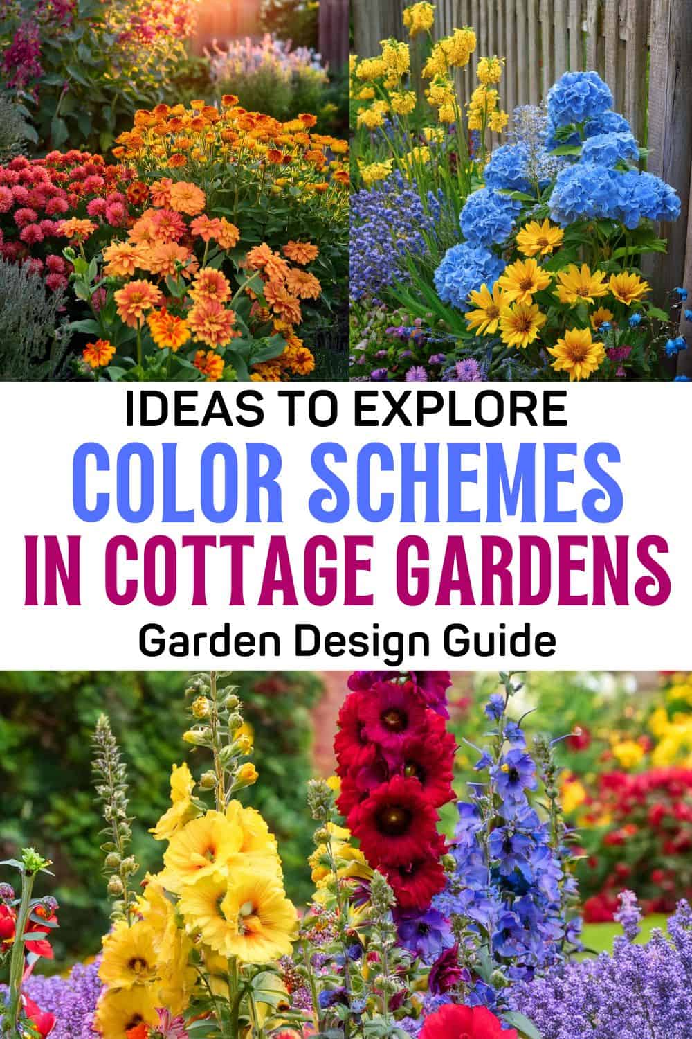 12 Ideas To Explore Different Color Schemes To Try in Cottage Gardens ...